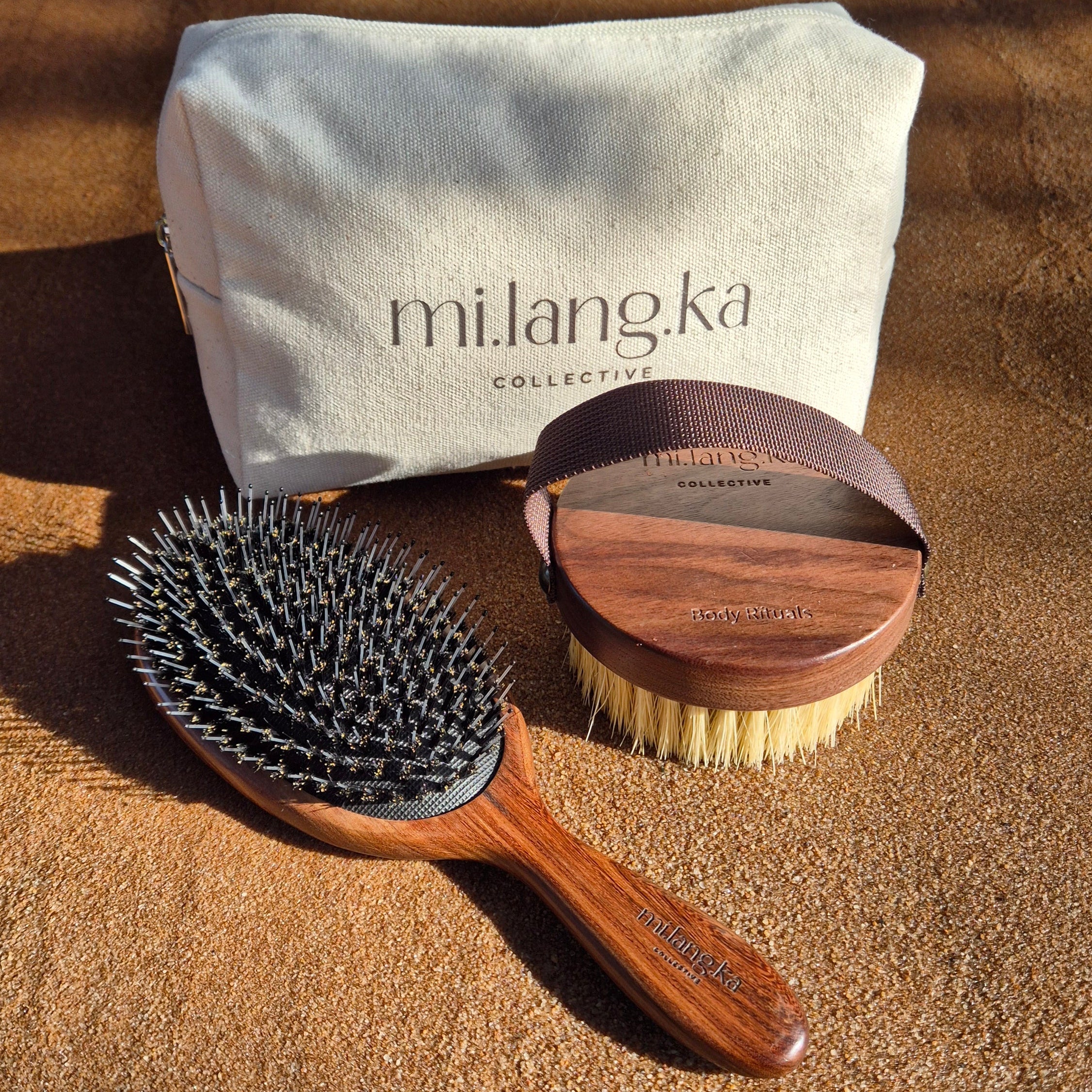 Duo Brush Set with Bag – Mi.lang.ka Collective